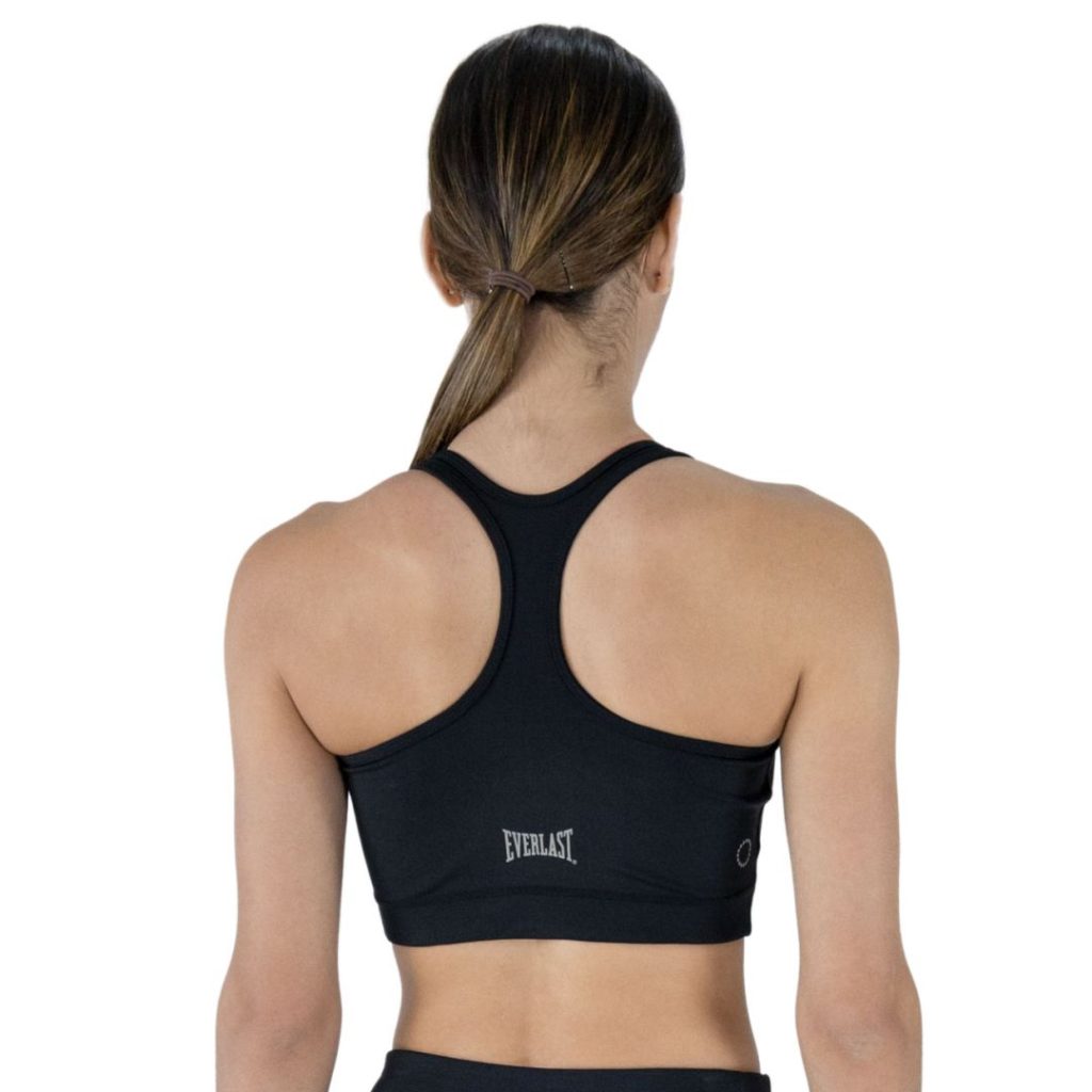 Bra Fem Poly/spx Everlast Graphic Bk W7 - Everlast
