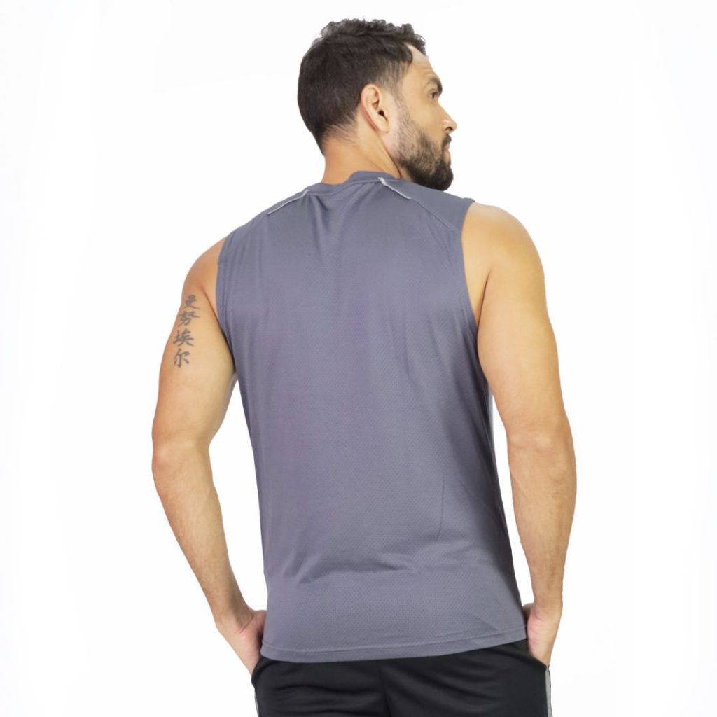 Tank Men Poly Everlast Border Ch - Everlast