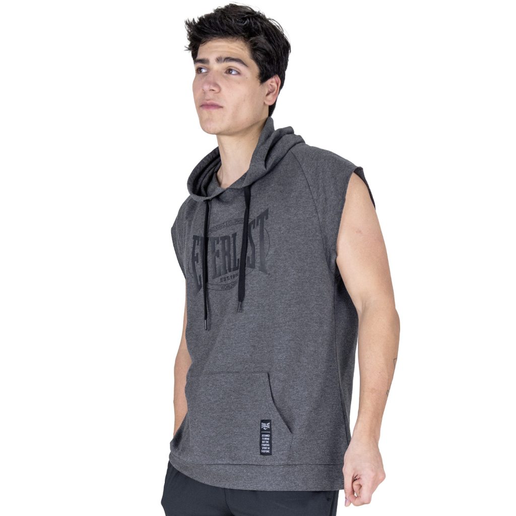 Hoodie Vest Men Poly/cott Everlast Boxing Ch M6 S - Everlast