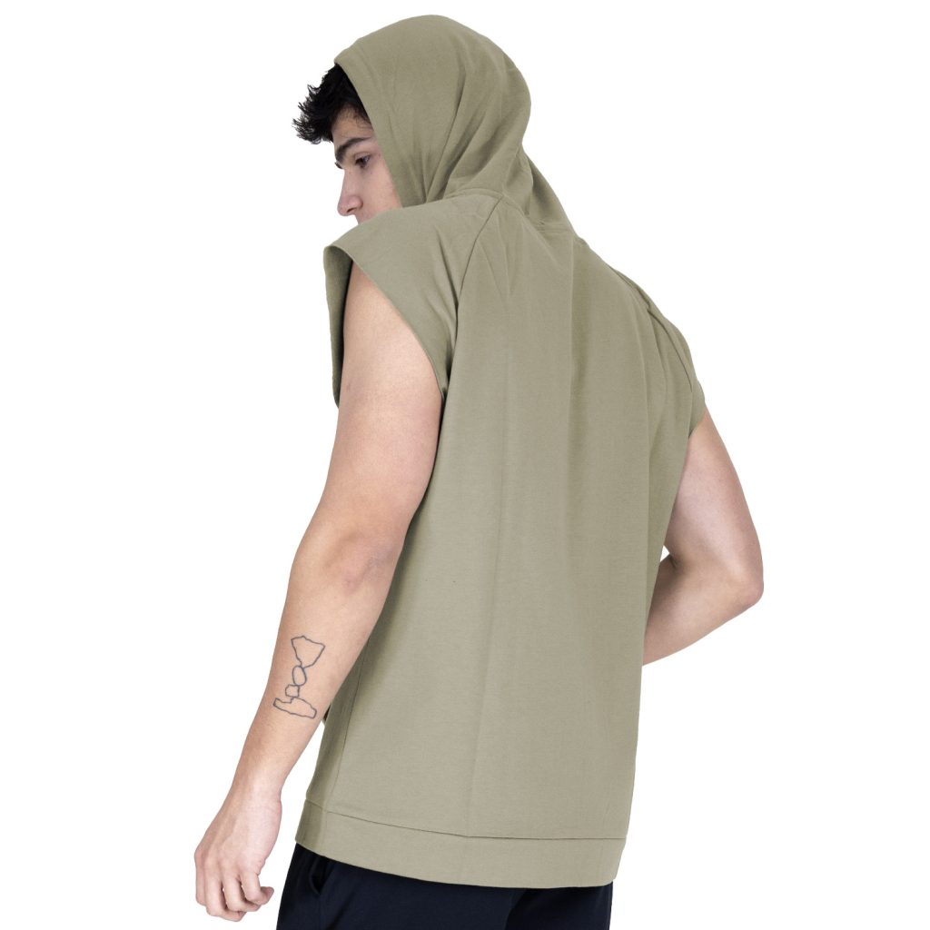 Hoodie Vest Men Poly/cott Everlast Boxing Kh M6 S - Everlast