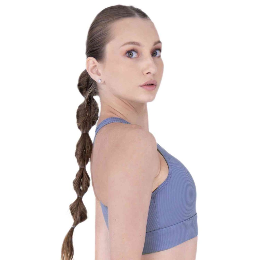 Bra Fem Poly/spx Everlast Ribbed Bl - Everlast
